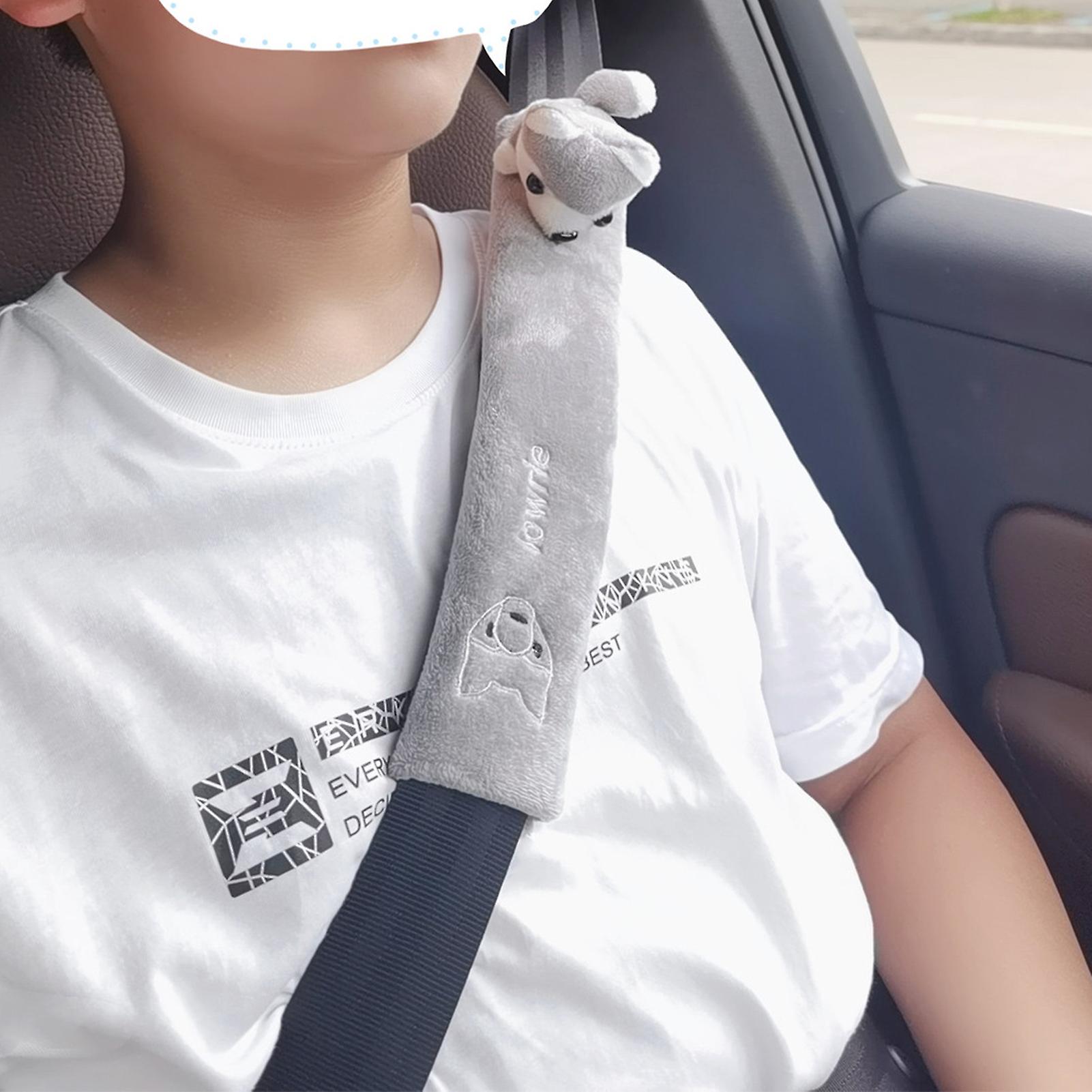 23cm Cute Cartoon Car Seat Belt Shoulder Pad Soft Plush Safety Belt ...