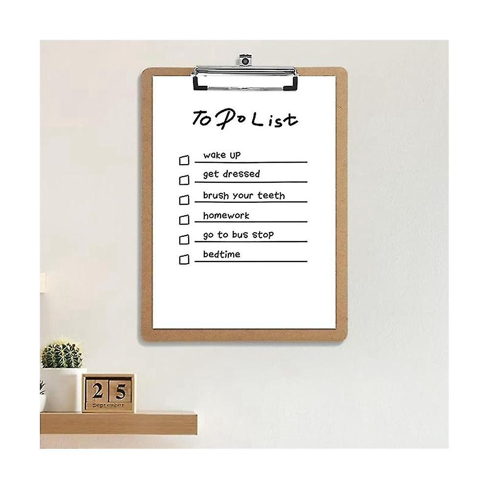 10pcs Wooden Board Clips Flat Folder Menu Holder Wooden Clipboard ...