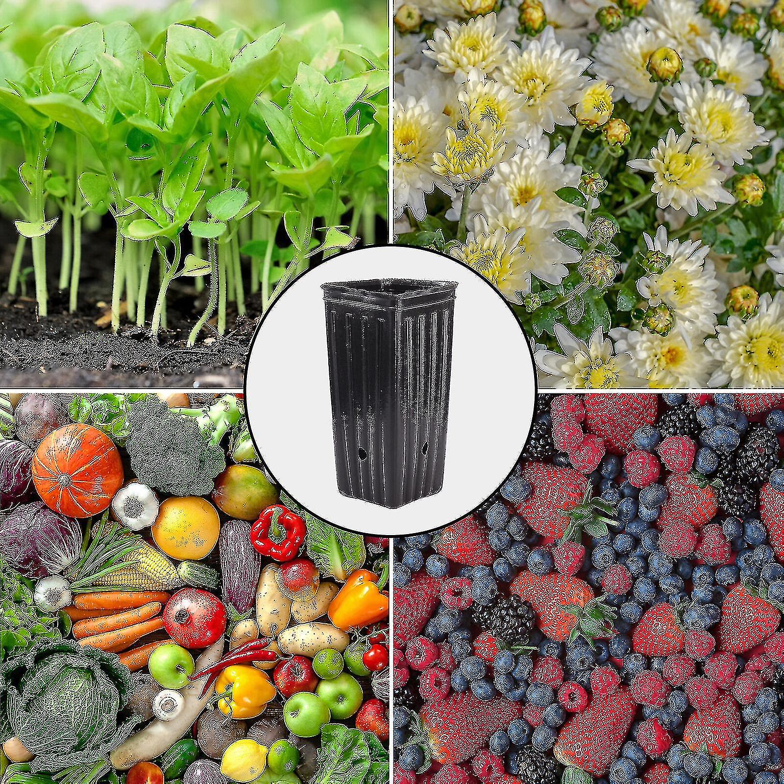 Thickened Deep Nursery Treepots - 20pcs Planting Basin Tall Tree Pots ...