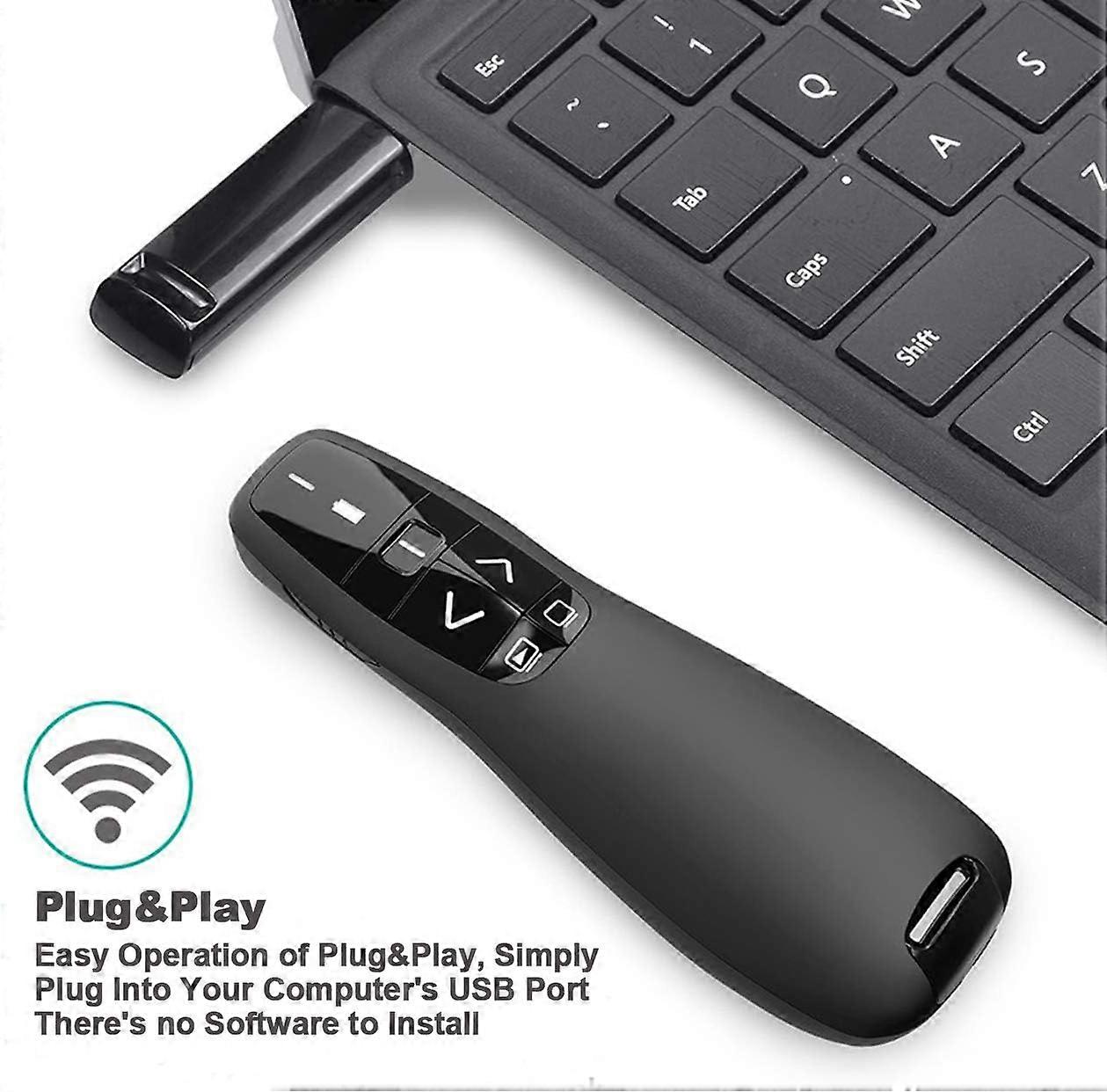 For Wireless Presenter, Presenter Pointer, Hyperlink, Volume Control ...