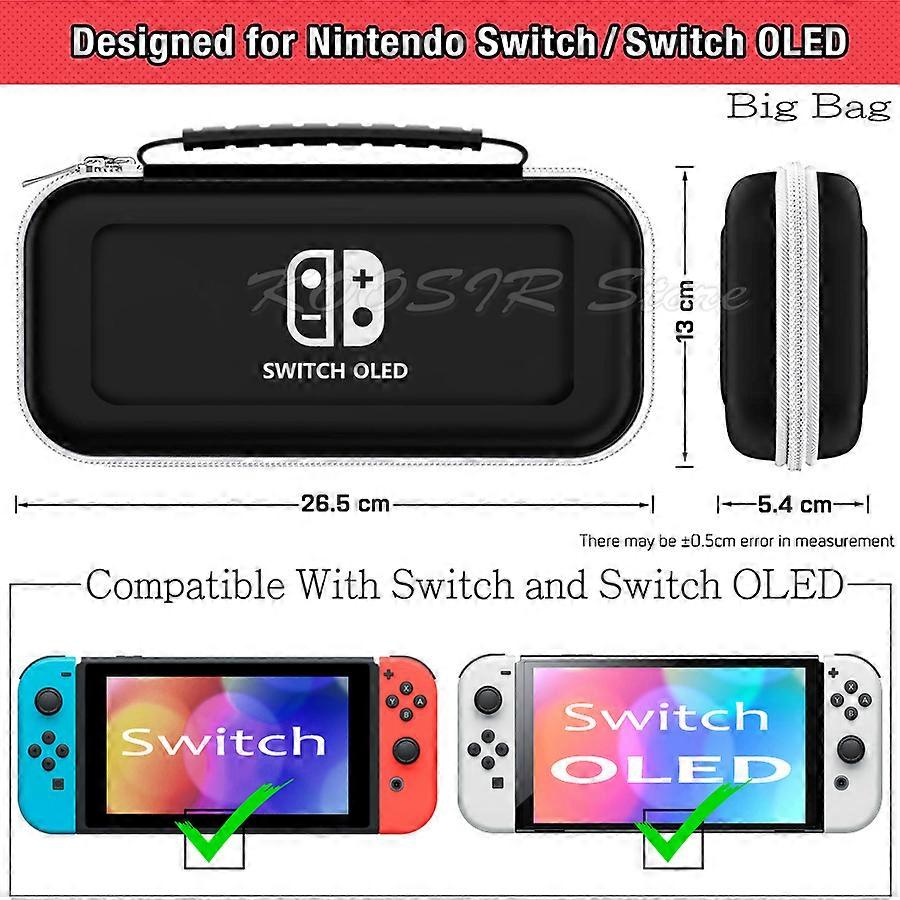 For Nintendo Switch Oled Portable Hand Case Storage Bag Nintendo Switch Console Eva Carrying ...