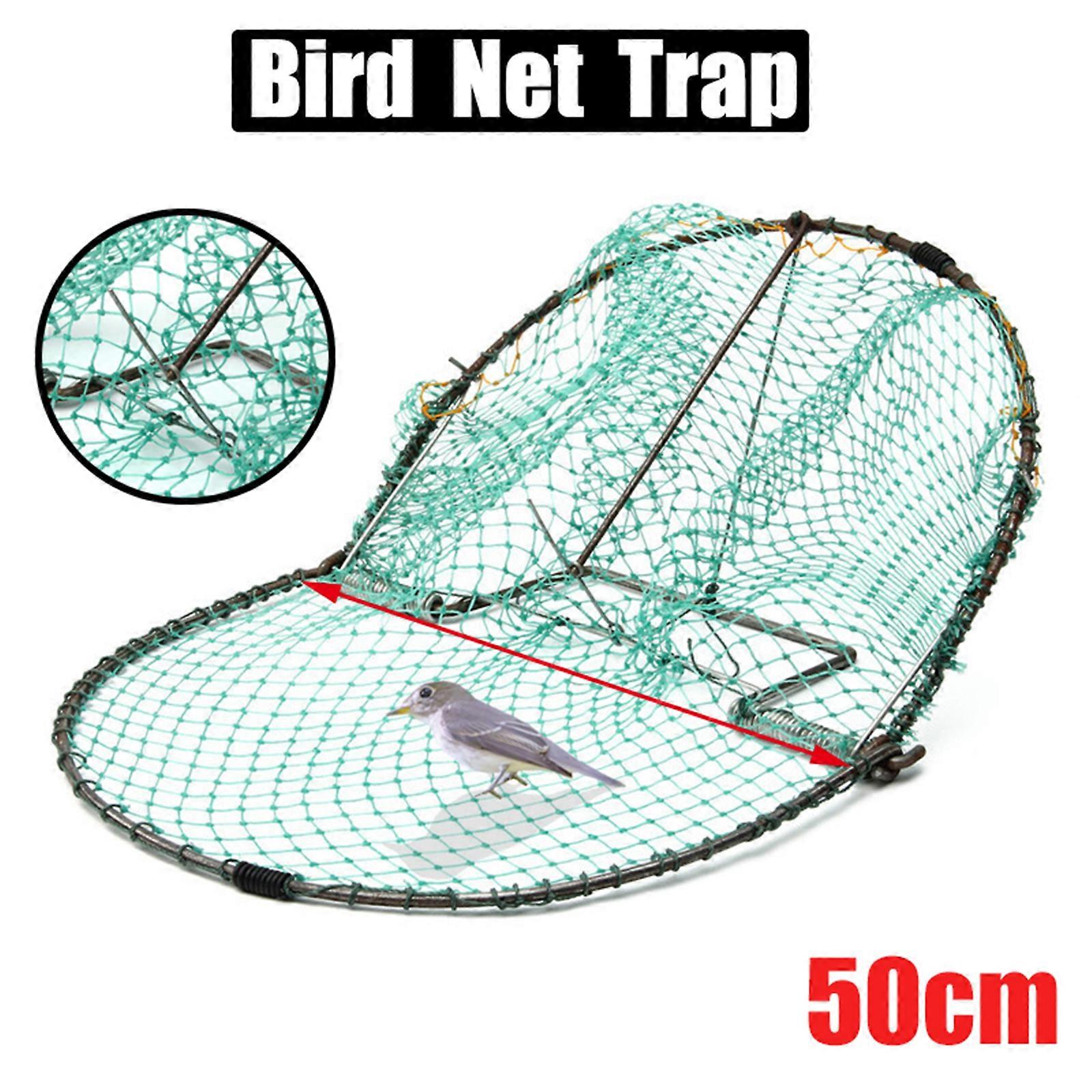 Live Bird Trap Net Polyethylene Bird Hunting Cage with Steel Frame for ...