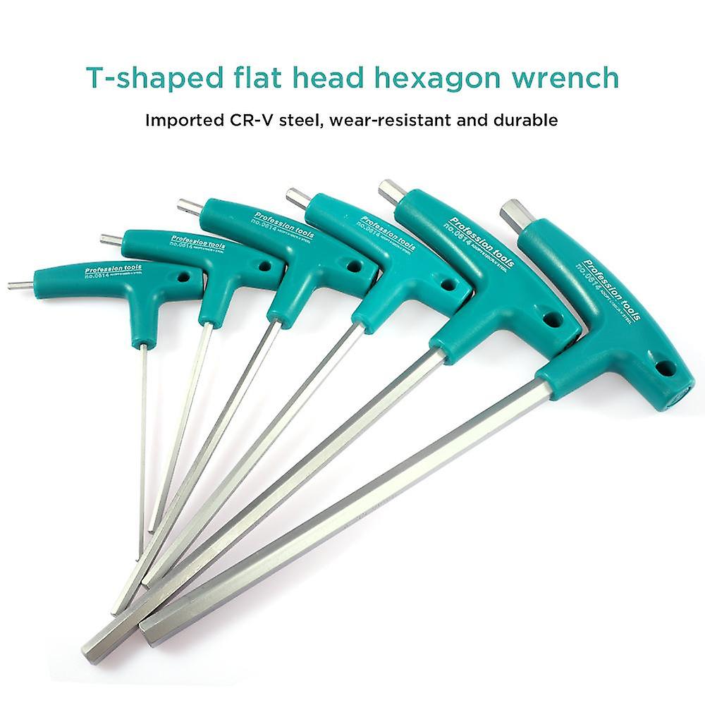 6/9Pcs allen key hex wrench set flathead t-handle spanner hexagon ...