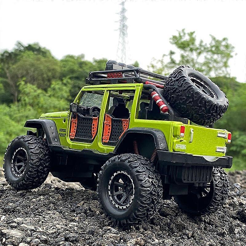 1:24 Jeeps Wrangler Rubicon Alloy Pickup Car Model Diecasts Metal Toy ...
