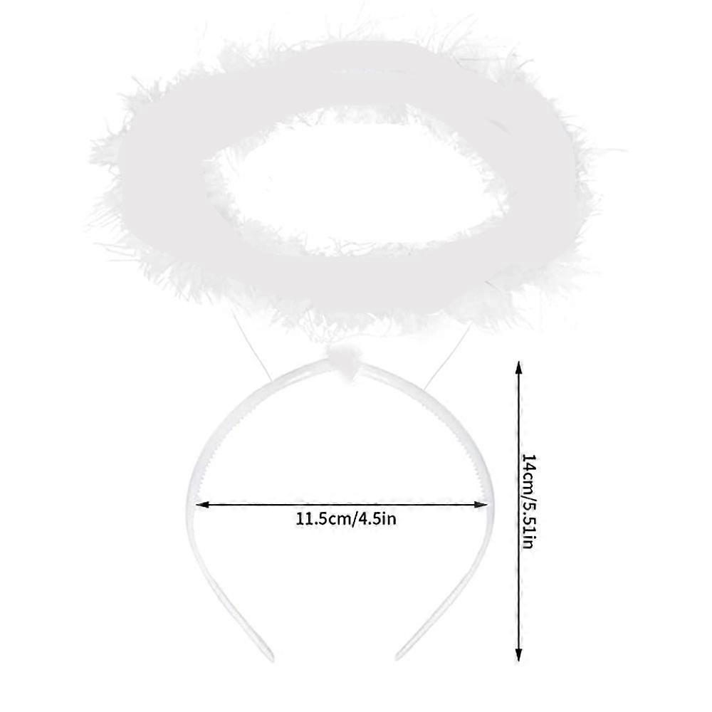 Complete Your Angelic Look with Angel Halo - White Feather Fluffy ...