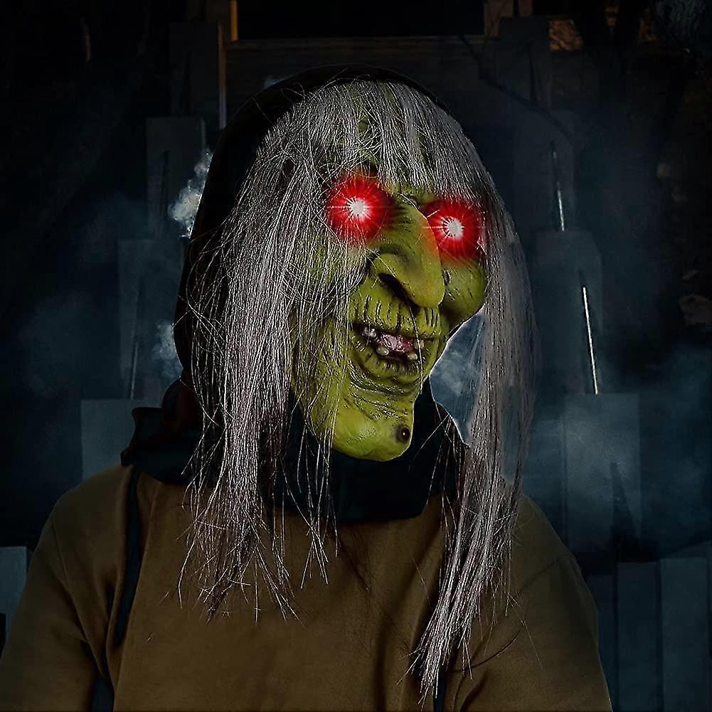Halloween luminous witch Mask. Scary Masks Cosplay Mask Skull Scary Mask. Decorative Horror Mask ...