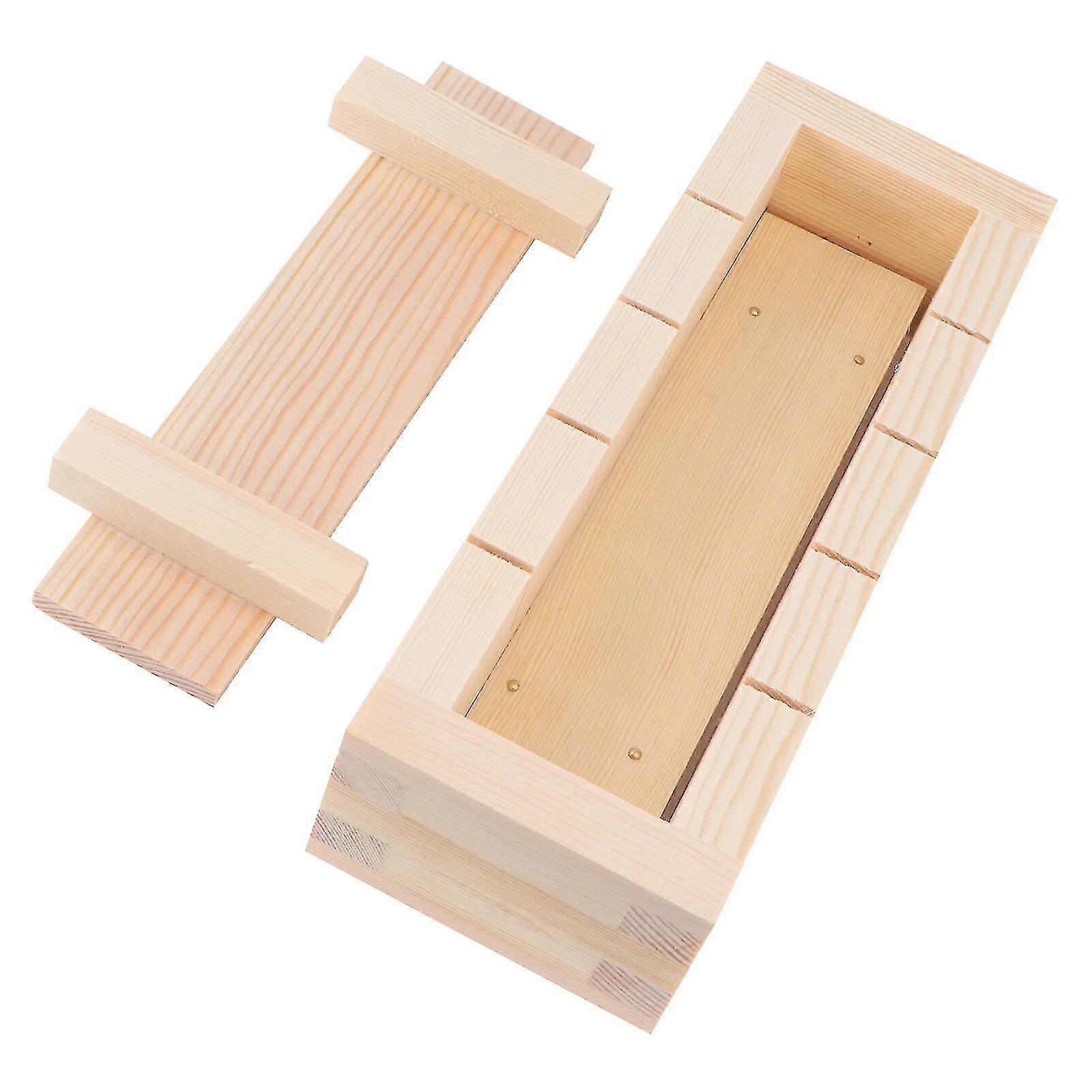 Wooden Rectangular Sushi Press Mold Box Sushi Making Kit Diy Sushi Rice ...