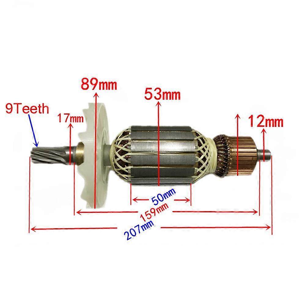 AC 220-230V Demolition Hammer Motor Rotor for 9 Tooth 360286E H65SB2 ...