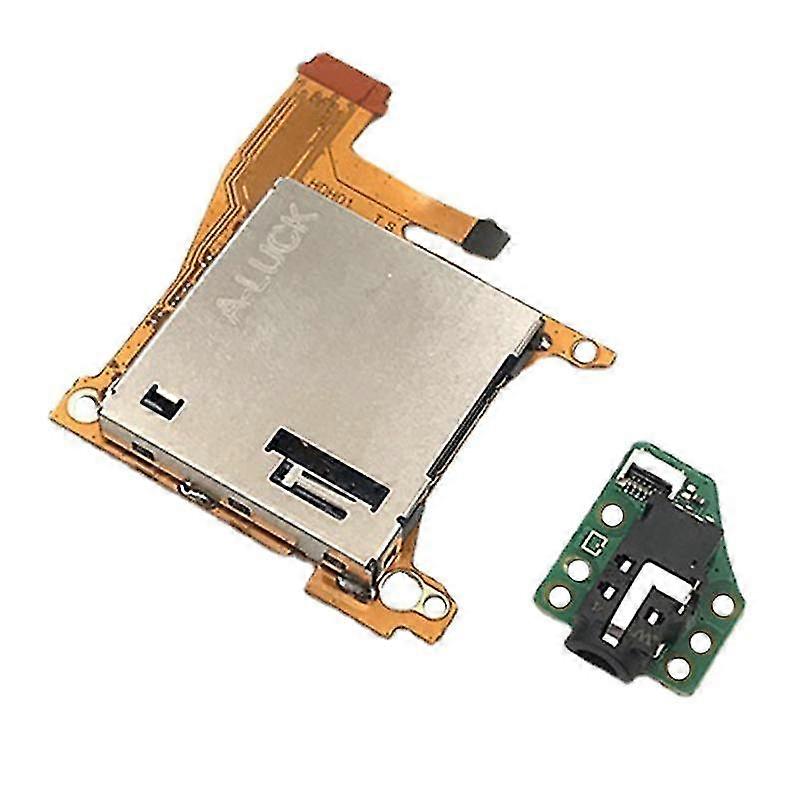 For Switch Lite Game Card Slot Reader With Headset Audio Jack Socket ...