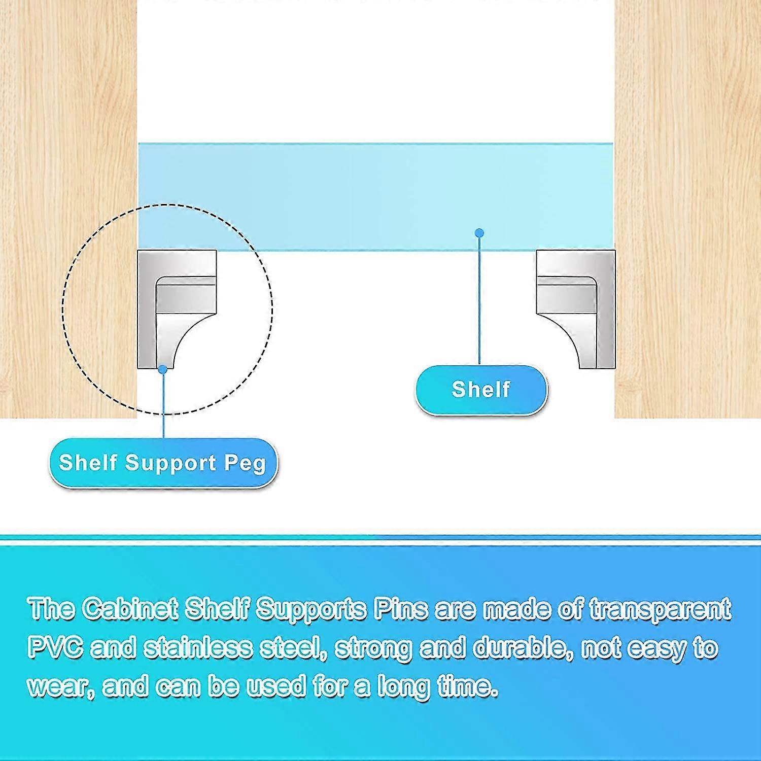 3mm Shelf Support Pins Clear Plastic Support Small Cabinet Shelf Pins ...