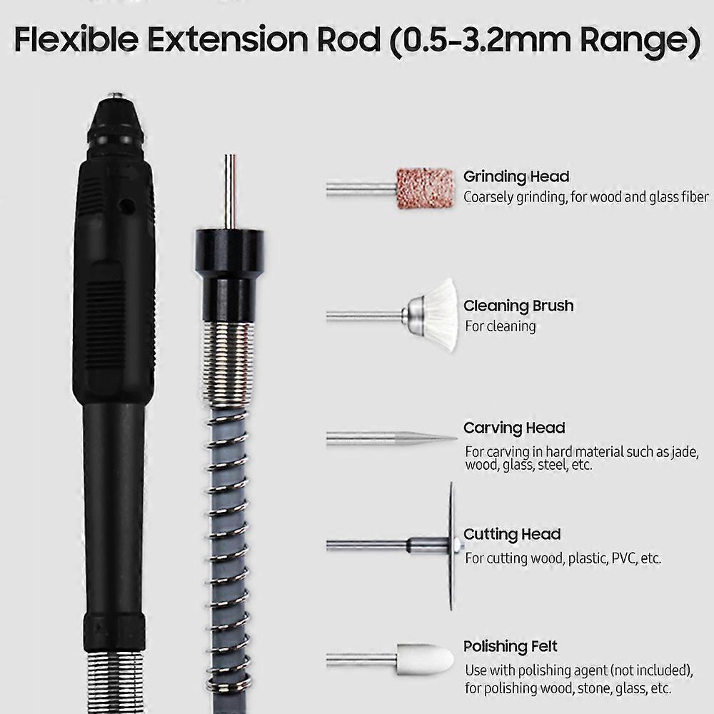 Mini Bench Belt Disc Sander Sanding Roller with Flexible Extension Rod ...