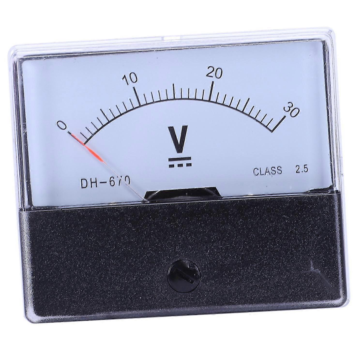 -670 Accuracy DC 30V Analog Panel Meter Voltmeter | Fruugo UK