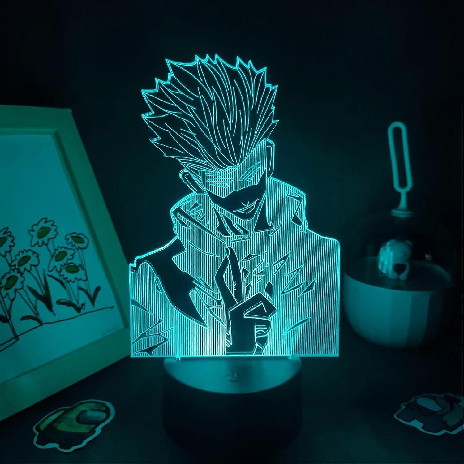 3D Illusion LED Night Light Jujutsu Kaisen Anime Figure Gojo Satoru ...
