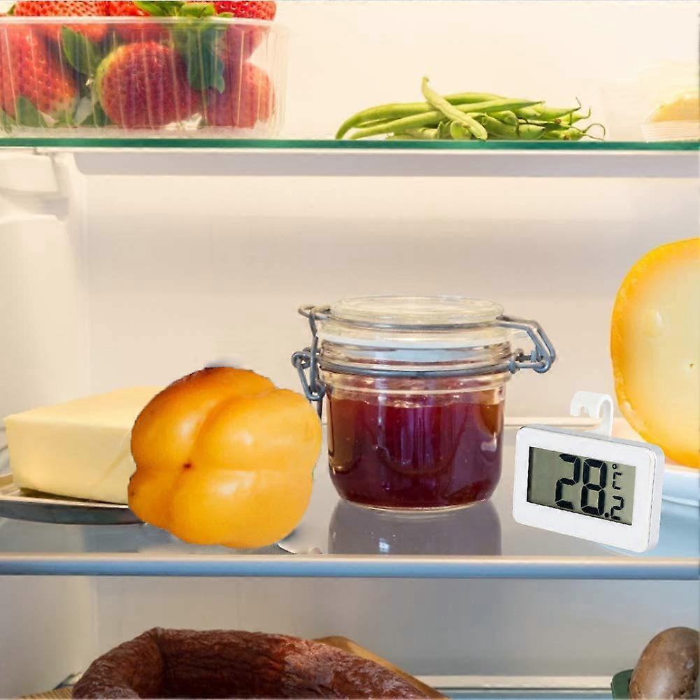 Fridge Thermometer Refrigerator Thermometer, LCD Digital Fridge Freezer ...