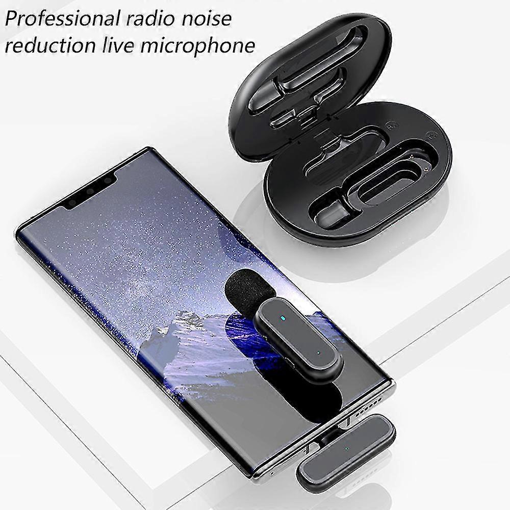 Wireless Microphone With Charging Case, Professional Sound For Vlogs ...