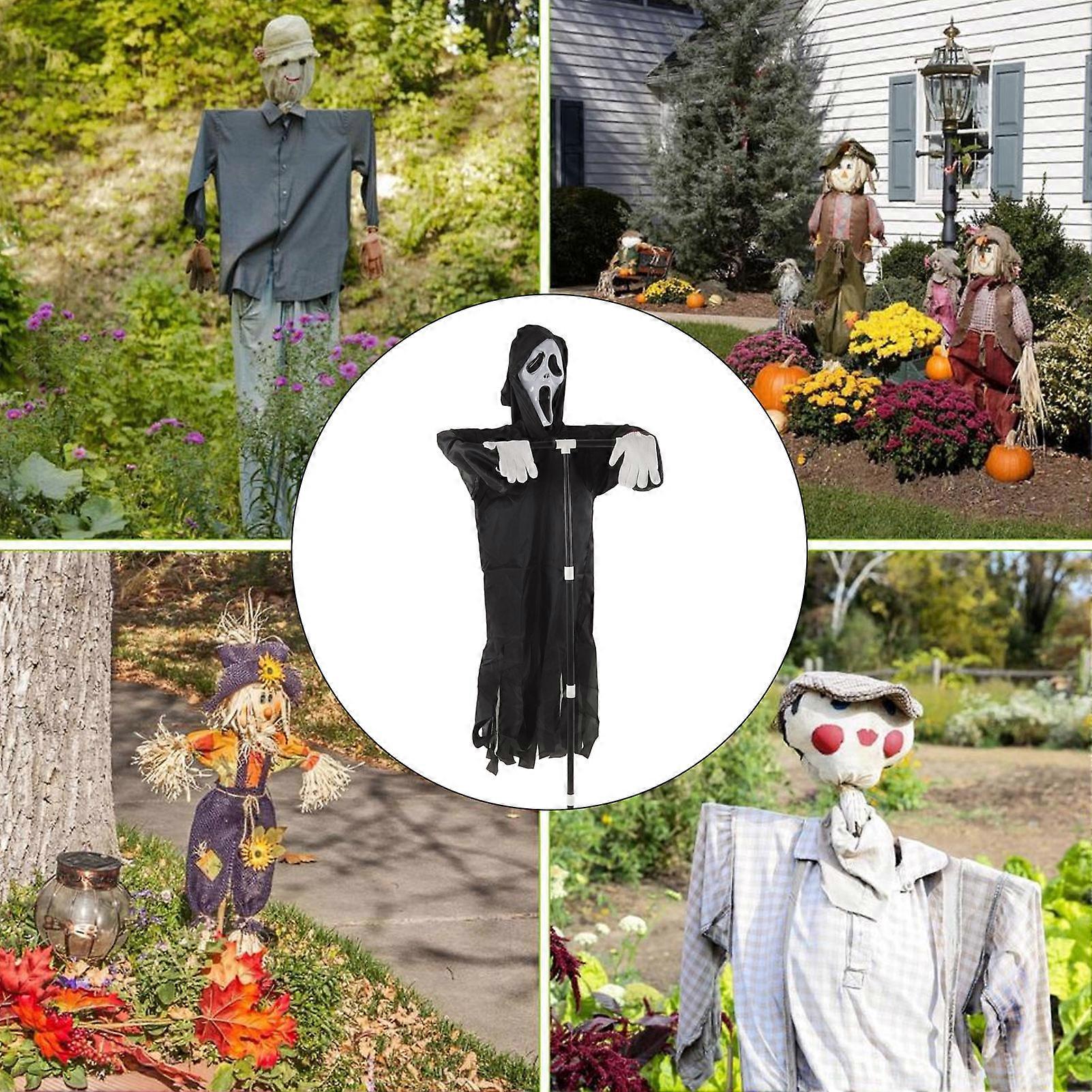 New Scream Scarecrow Polyester PVC with Detachable Pole Garden ...
