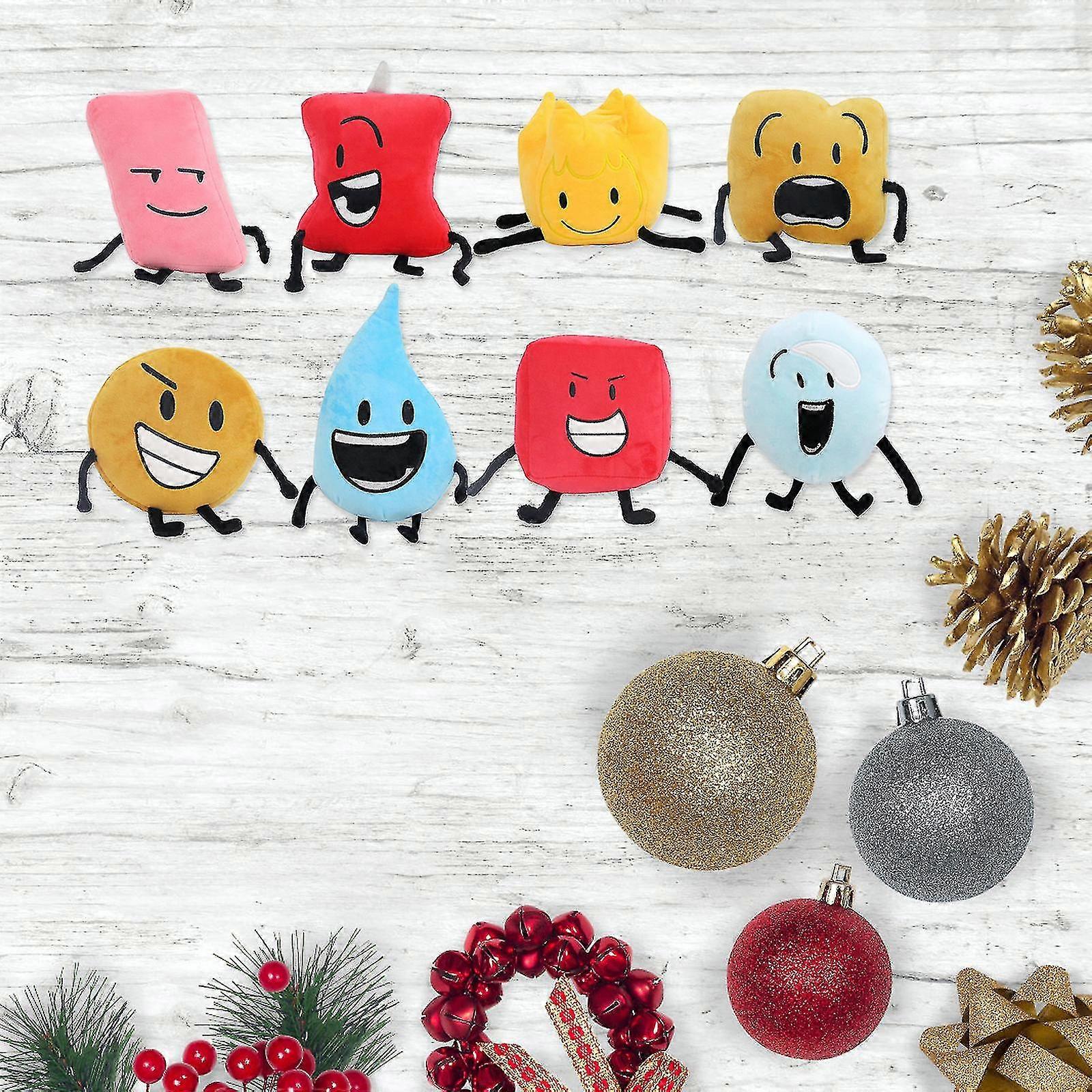 Battle For Dream Island Plush, bfdi Flower Teardrop Firey och Leafy ...