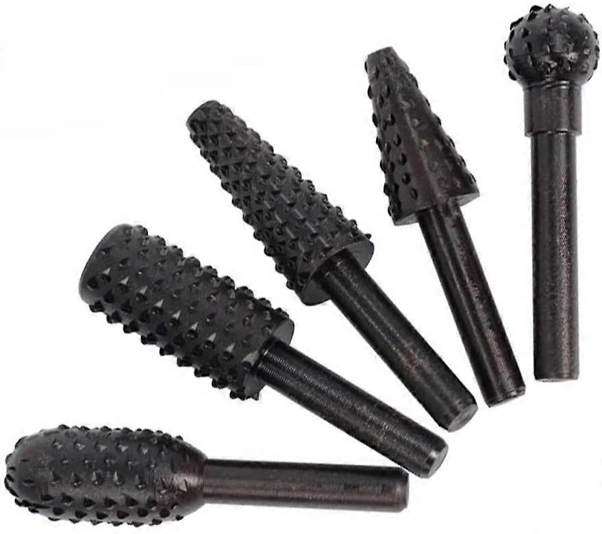 Rotary Burr Set, Wood Carving Tool File Rasp Carbide Steel Solid Twist ...