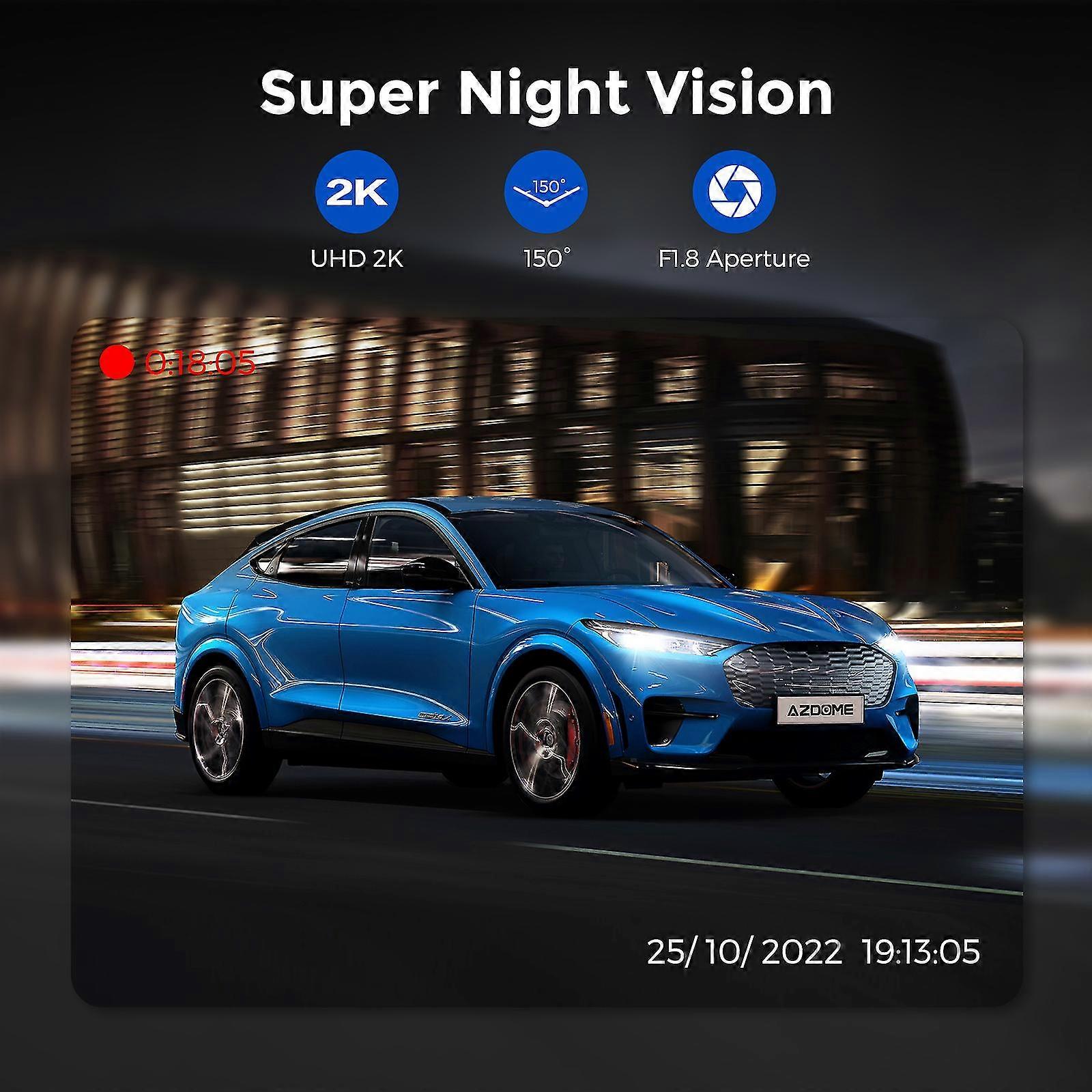 Azdome Dash Cam M27 Car Dvr 2k Resolution Fhd 1440p Built-in Wifi 3inch Ips Screen Car Recorders ...