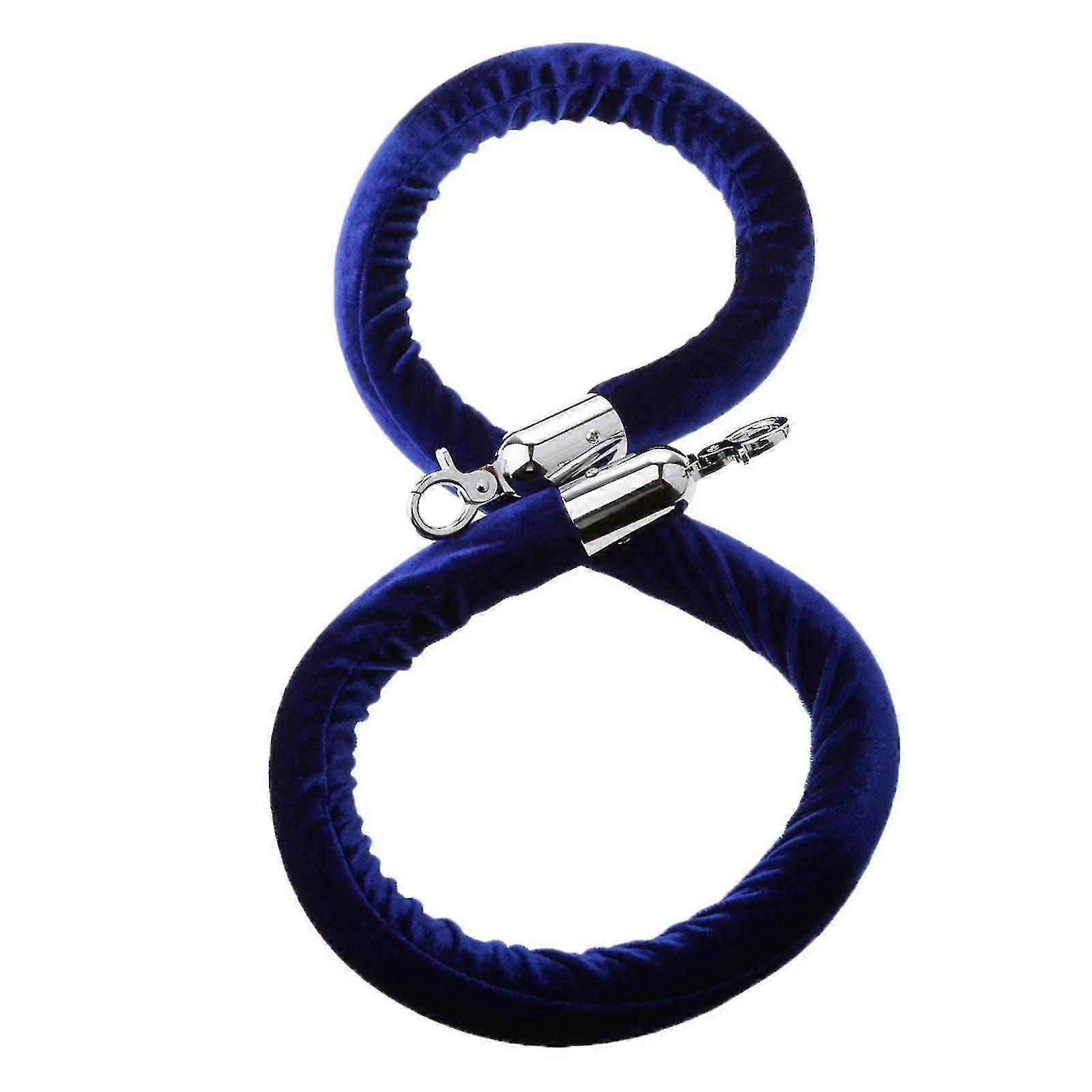 1.5m Velvet Rope Crowd Control Stanchion Post Queue Line Barrier Red ...