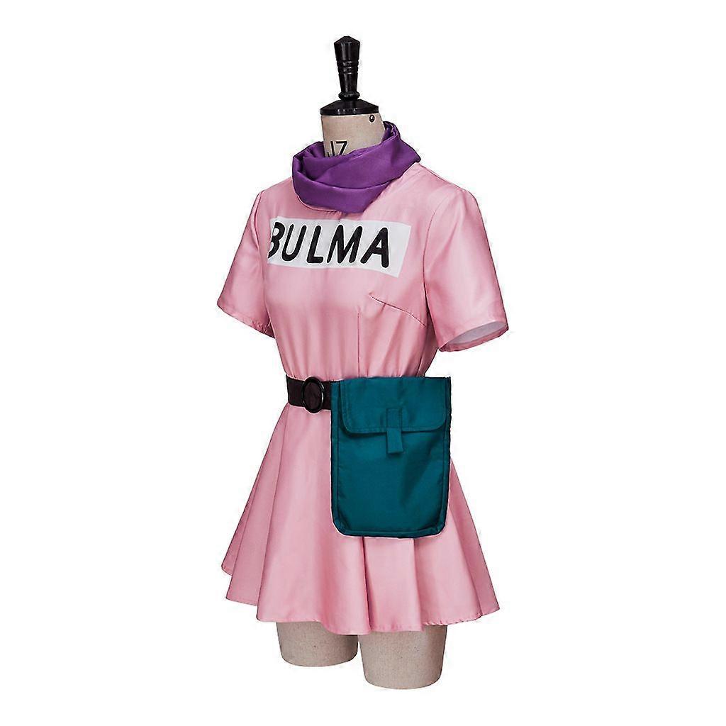 Bulma Costume Set - Retro Anime Cosplay Dress for Women | Fruugo UK