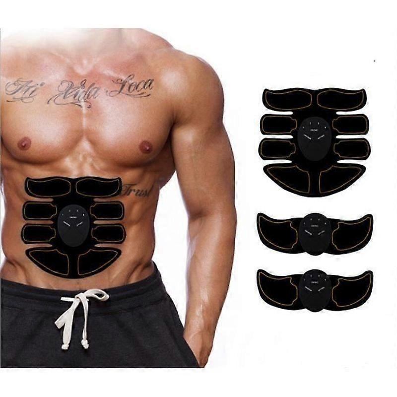 Rechargeable Muscle Stimulator EMS Abdominal Abs Muscle Building Device ...