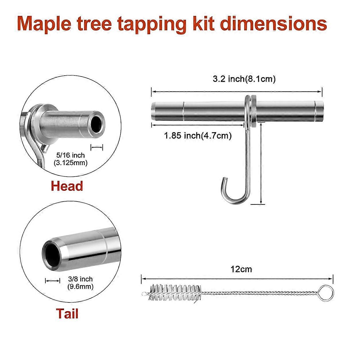 Stainless Steel Maple Syrup Tapping Kit, Maple Tree Taps, Spiles for ...
