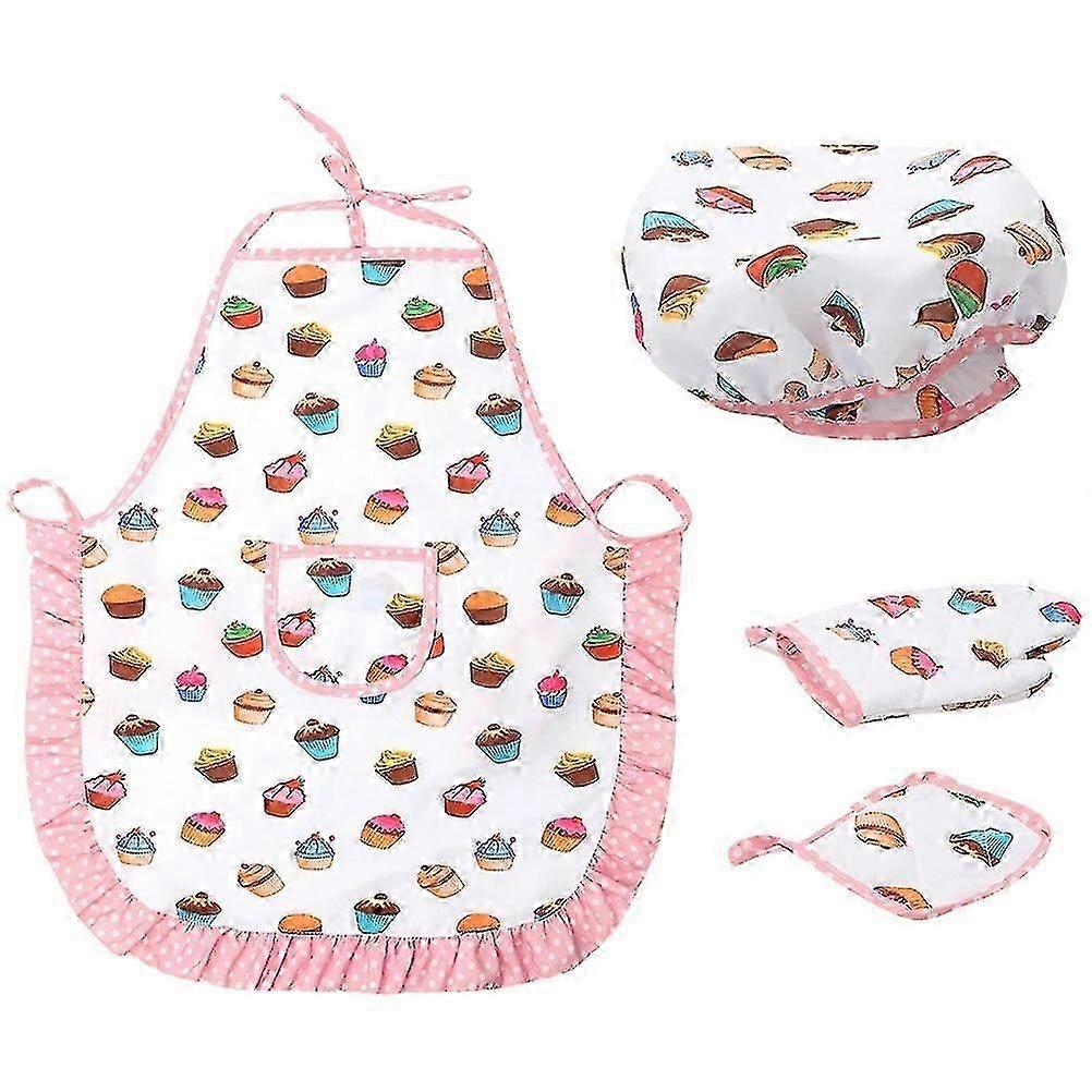 1 Set Kids Cooking Apron Child Chef Cosplay Apron Children Apron ...