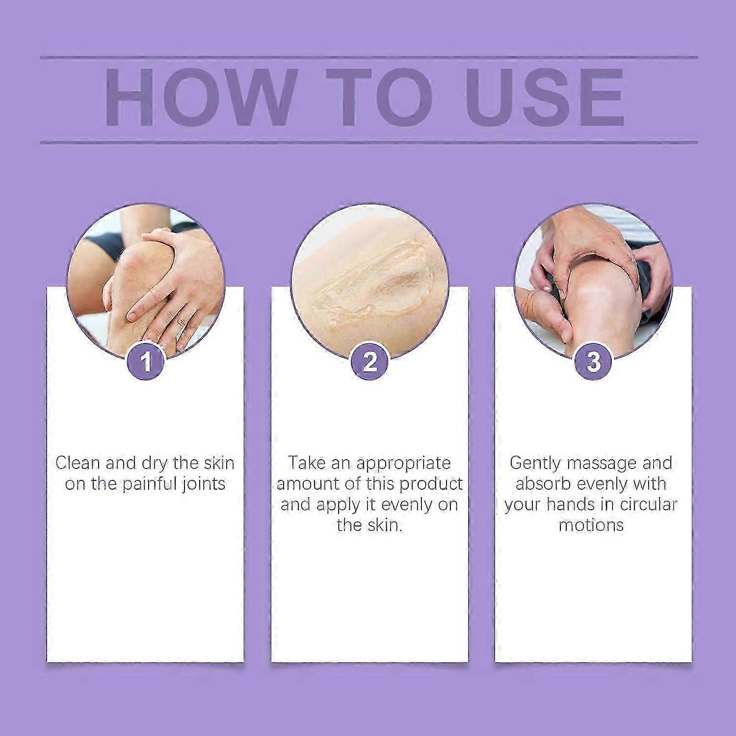 Arthritis Soothing Pain Relief Massage Gel, Joint Pain Purple Gel ...