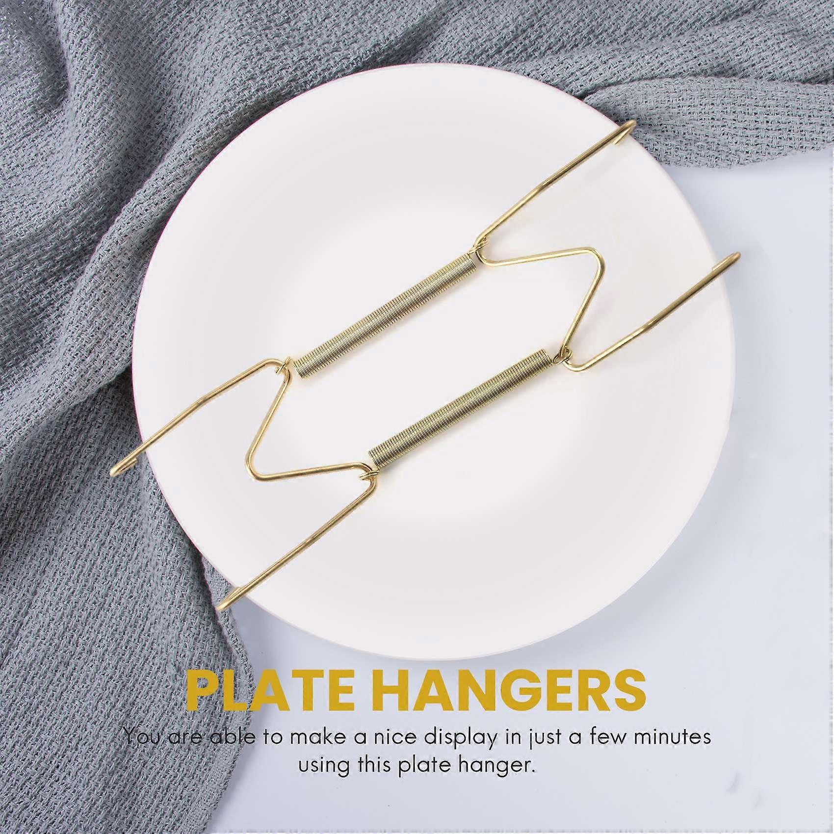 10 Pack Plate Hangers, 6 Inch Wall Plate Hangers and 10 Pack Wall Hooks ...