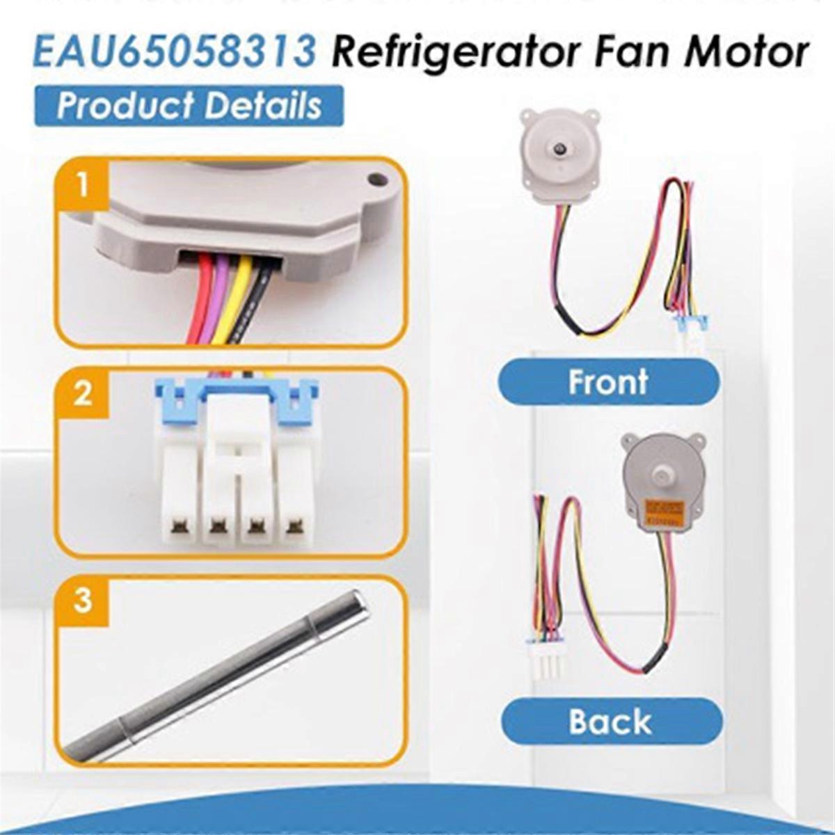 EAU65058313 Refrigerator Evapoartor Fan Motor for LG Kenmore Freezer ...