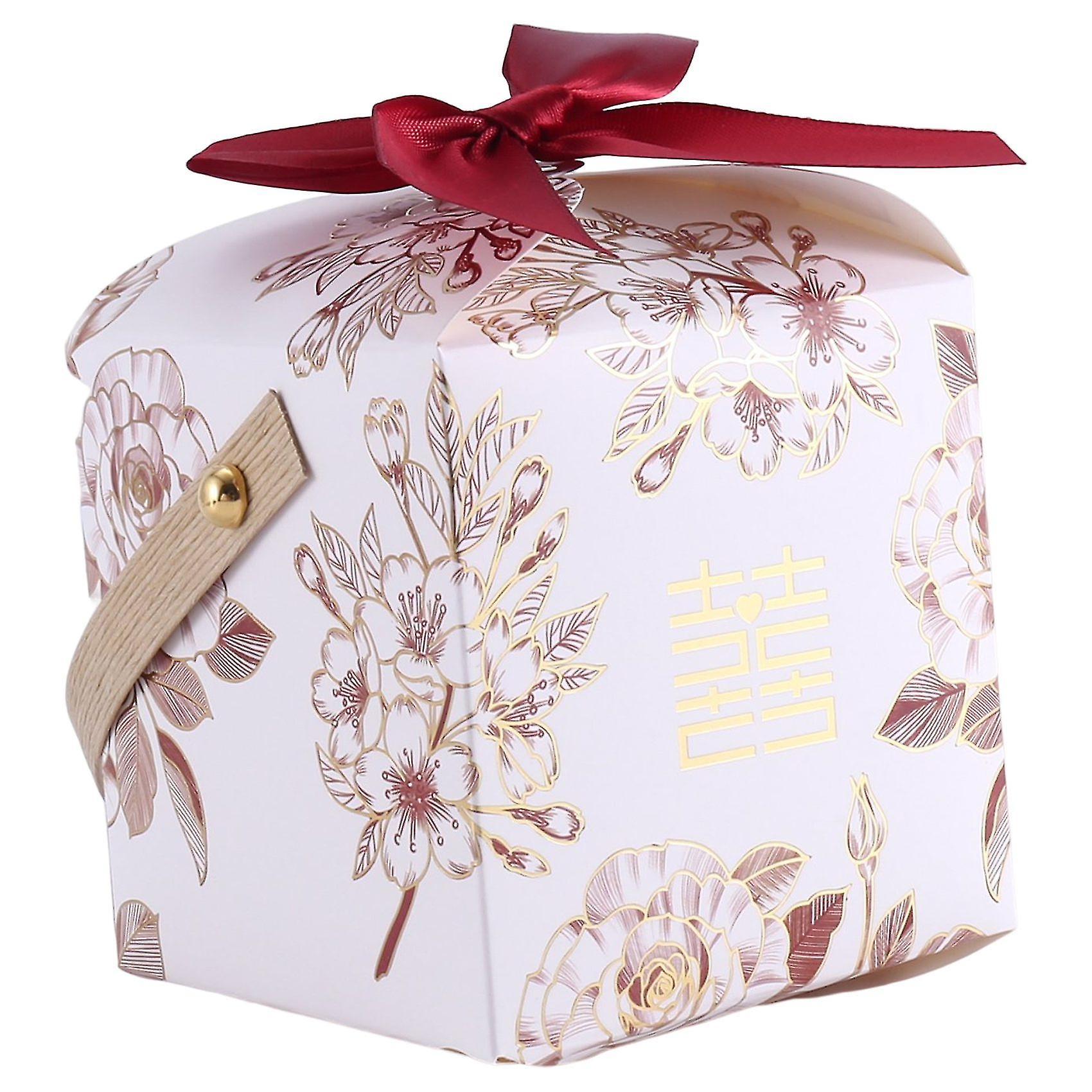 20pcs Wedding Party Favor Boxes Wedding Boxes Bags With Ribbons ...