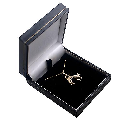 9ct Gold 23x21mm Cat Pendant with a curb Chain 20 inches | Fruugo US