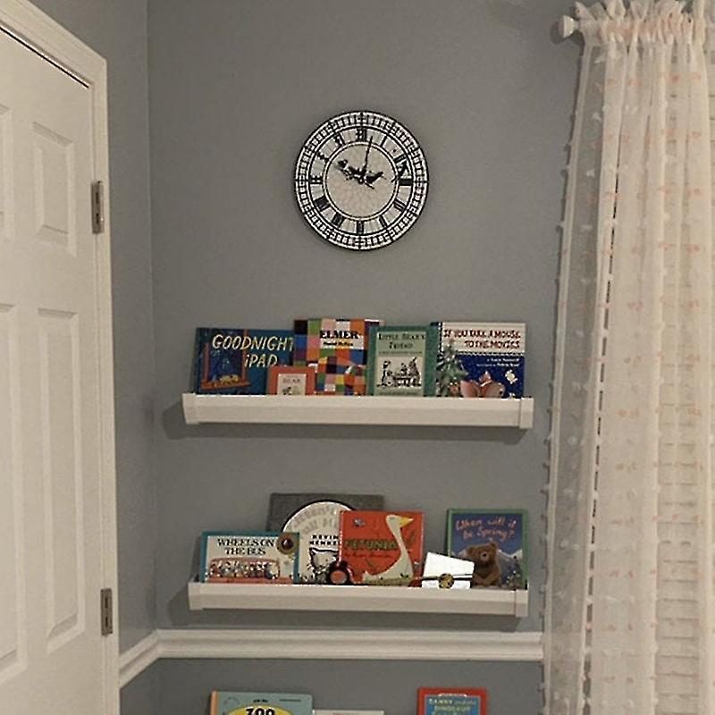 Big Ben Wall Clock Round Quartz Clock Battery Power Home Decorative ...