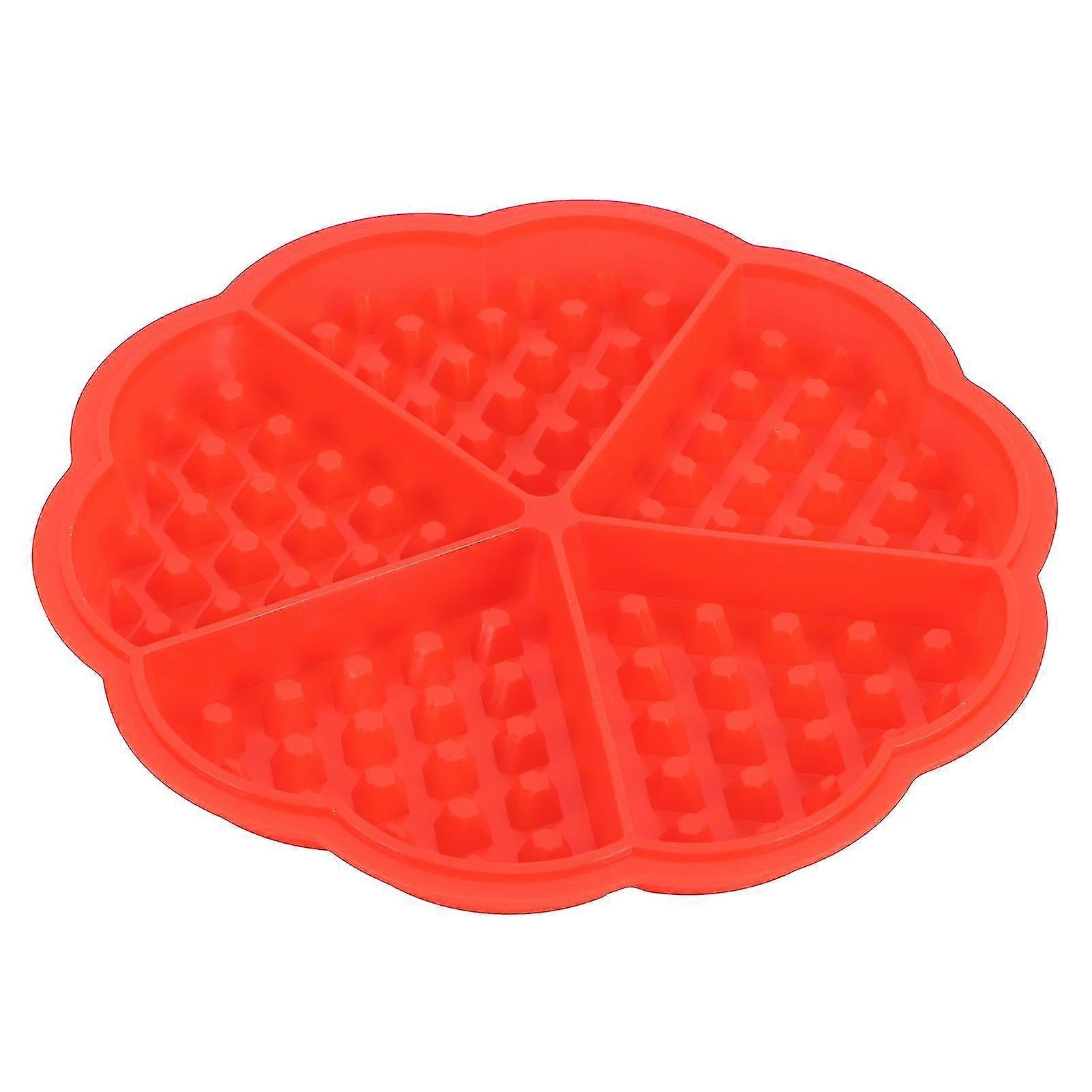 Silicone Waffle Mold - Heart-shaped Diy Muffin Cake Baking Utensil ...