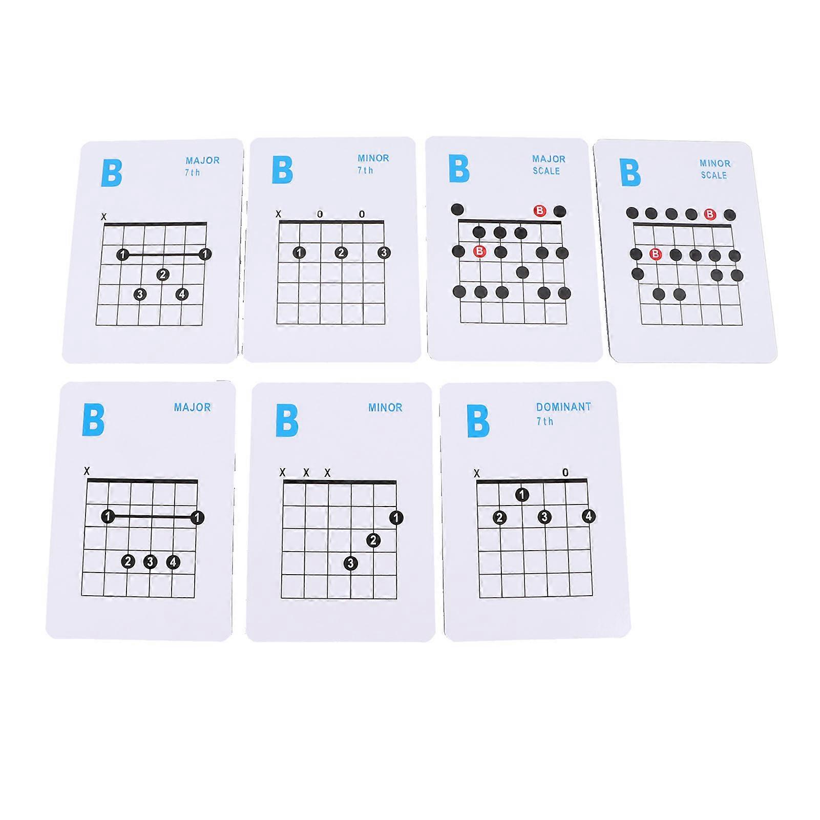 Guitar Chords Card 49 Sheets 6 String Acoustic Electric Guitar Chord ...