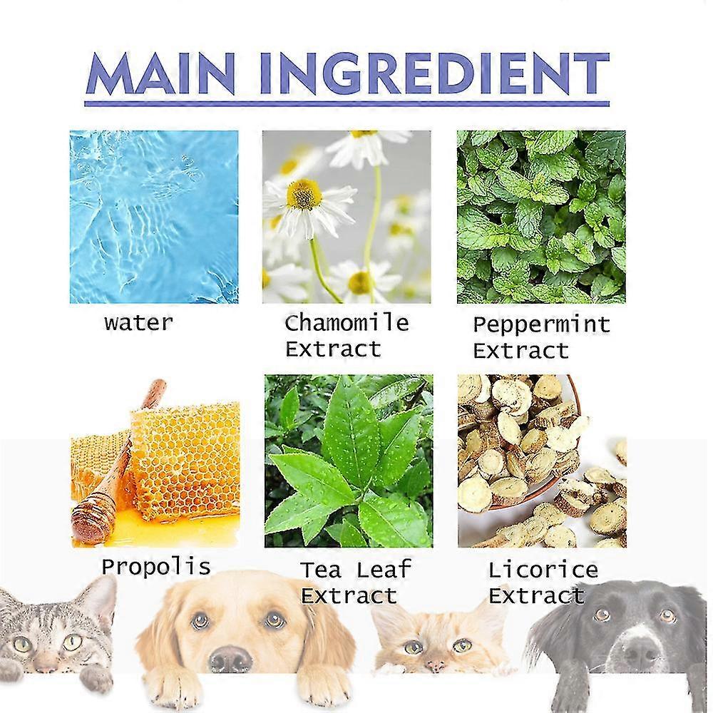 1-5st Pet Clean Teeth Spray Med Fingerborste Tandrengöringsspray för ...