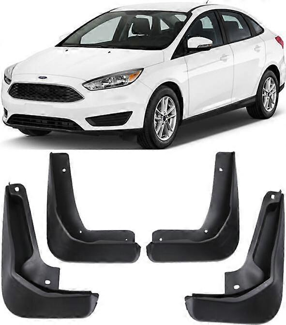 Genuine Front & Rear Splash Guards Mud Flaps For 2012-2018 Ford Focus ...