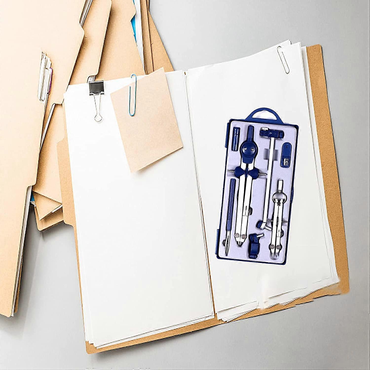 9Pc Drafting Compass for Geometry Set Tool Compass Drawing Tool for ...