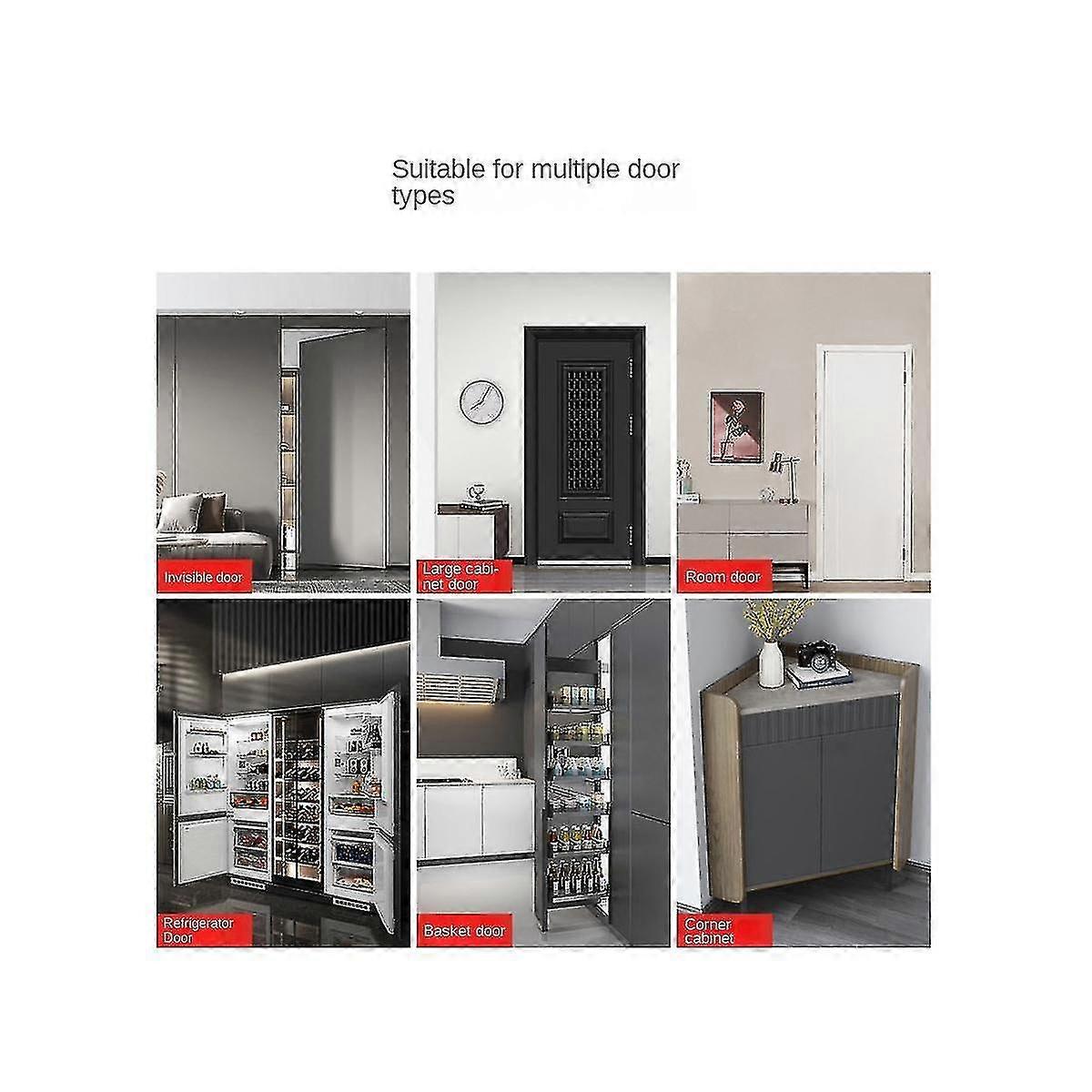 Heavy Duty Push To Open Cabinet Hardware 4pc Magnetic Push Latch & Lock ...