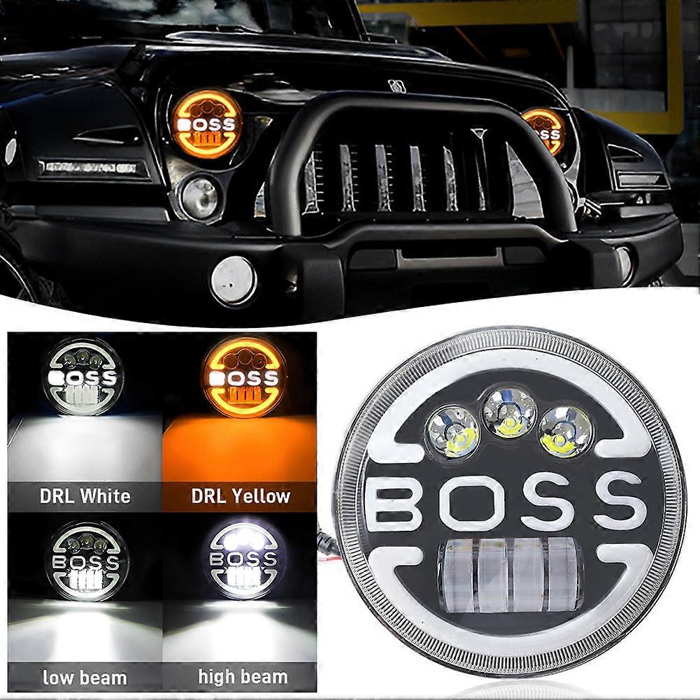 7-inch Round LED Headlight for Car High Power Automobile Working Light ...