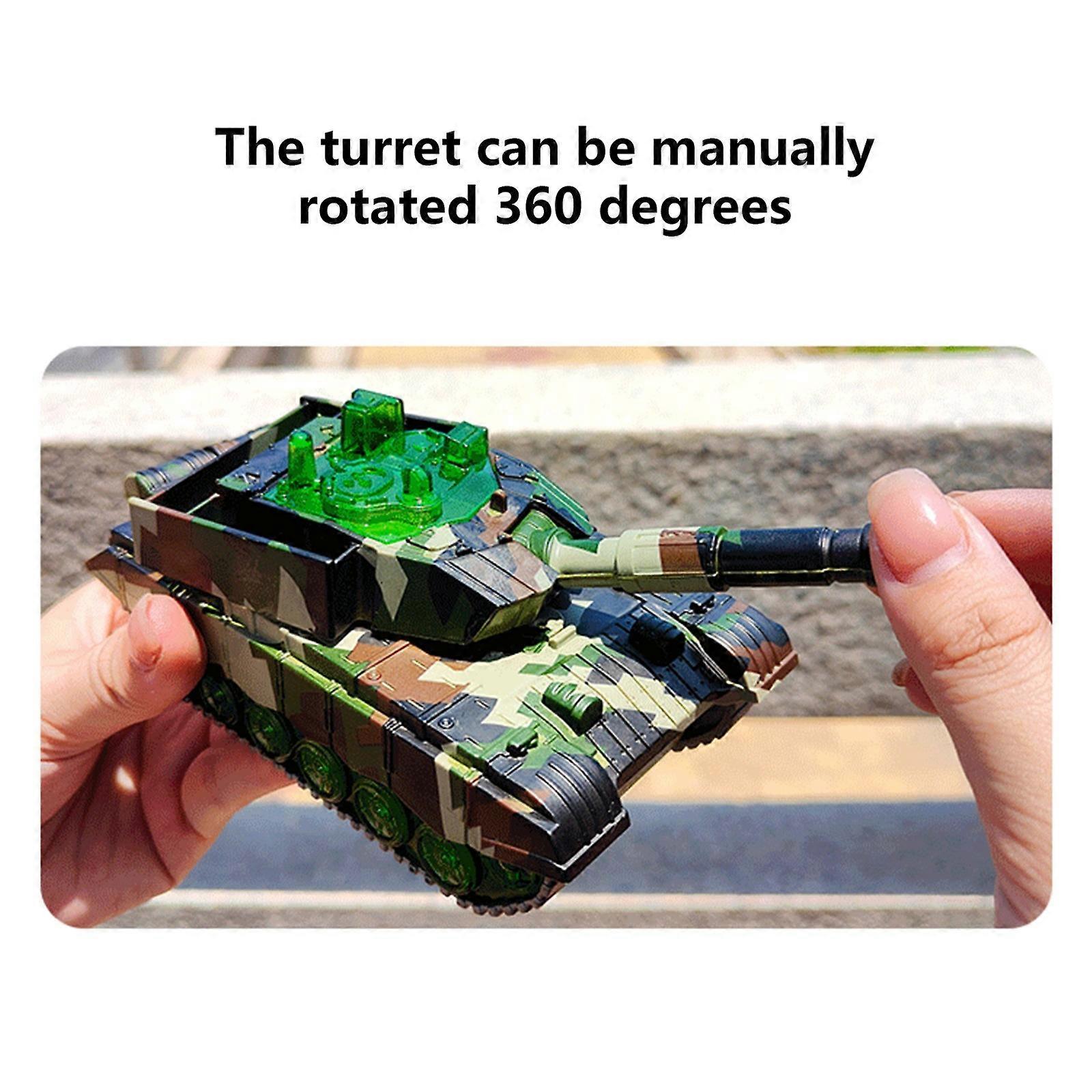 Children's Electric Small Tank, Light And Sound Effects, Manual Turret ...