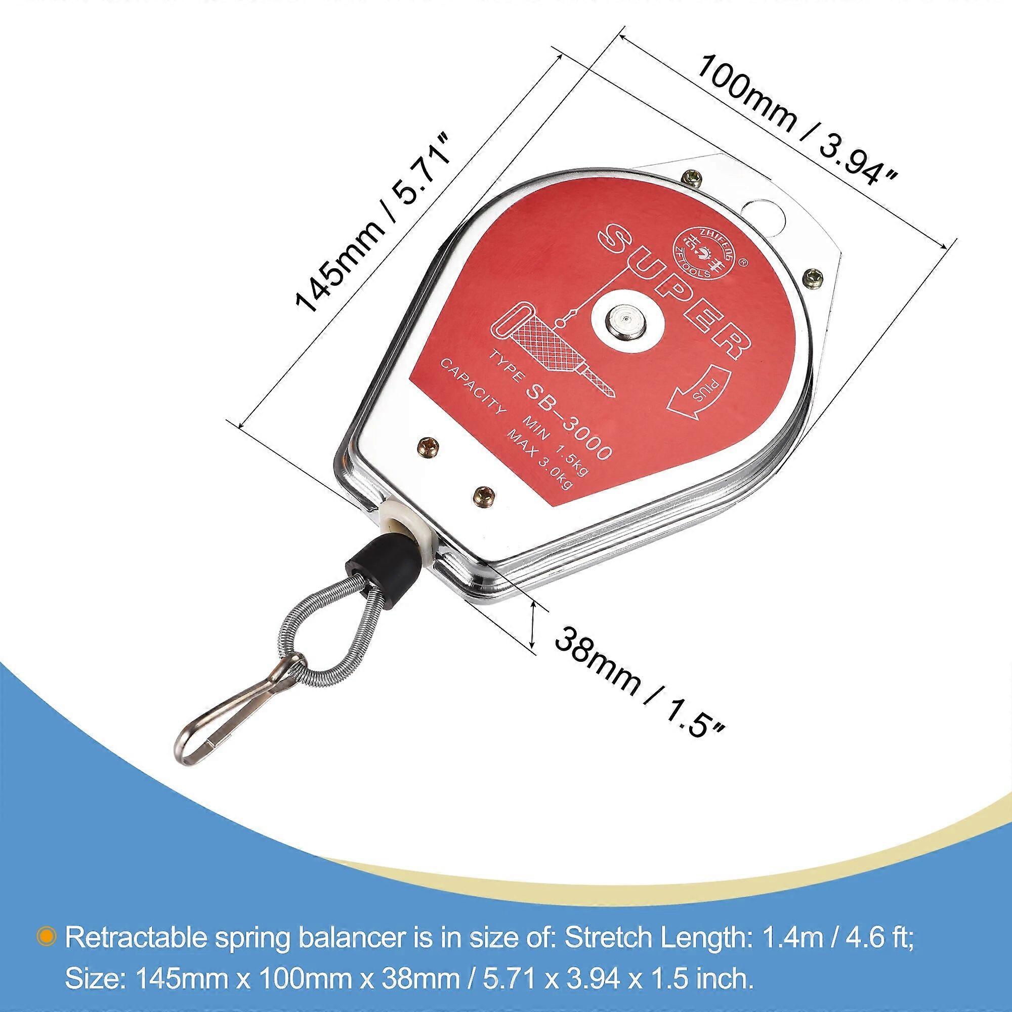 Uxcell Retractable Spring Balancer 33-66lbs Red Tool Holder with ...