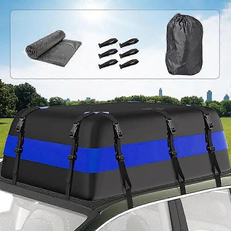 Waterproof Car Top Carrier Soft-Shell Car Roof Bag 15 Cubic Feet The ...