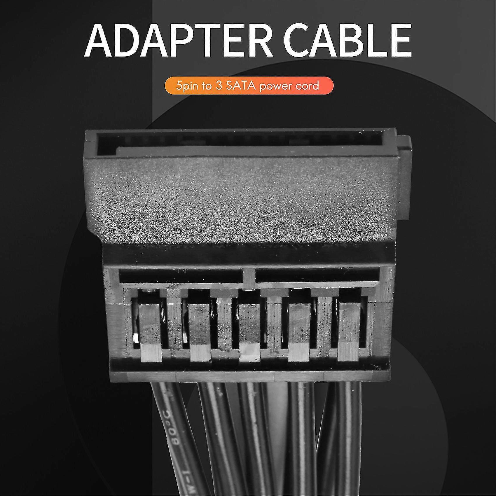 5 Pin To 3 Sata Hard Drive Hdd Power Cable Only For Cooler Master V550 ...