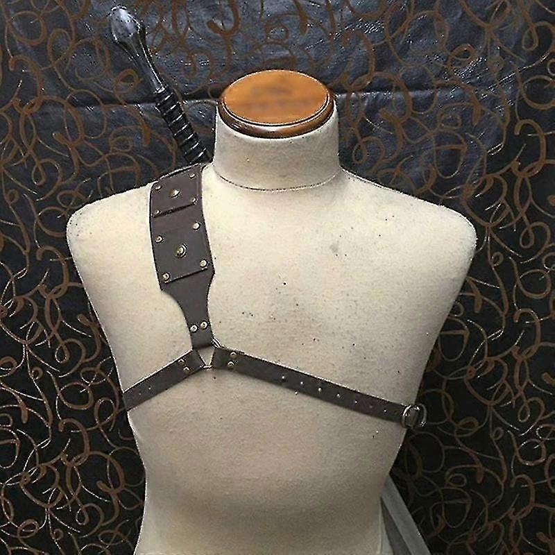 Medieval Shoulder Back Sword Scabbard Sheath Leather Rapier Holder Frog ...