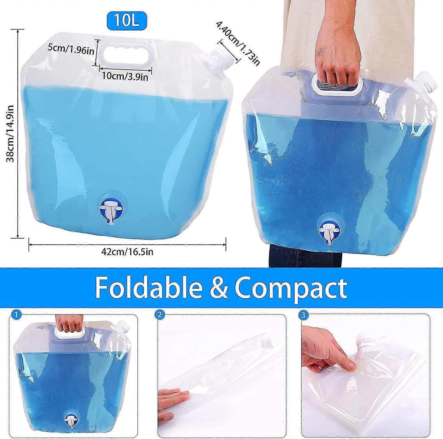 10 Liter Foldable Water Container, Drinking Water Container, Folding ...
