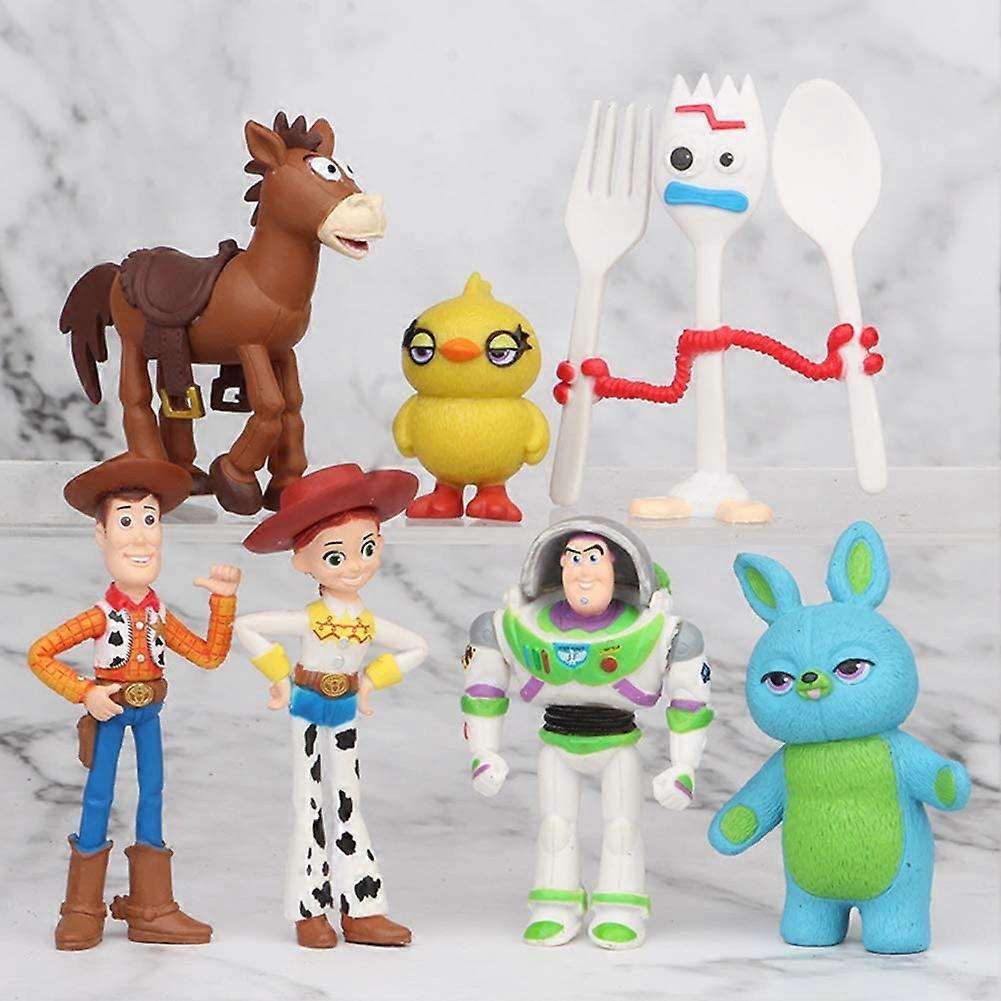 7 PCS Toy Story Cake Toppers Figurines toy story Cupcake topper Toy ...
