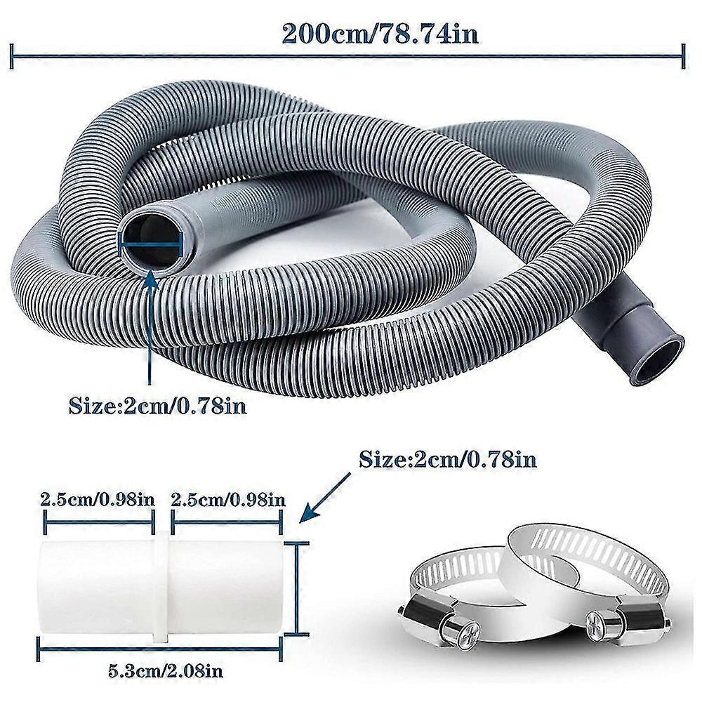 Drain Hose Extension For Washing Machines,2m Drain Hose Universal ...