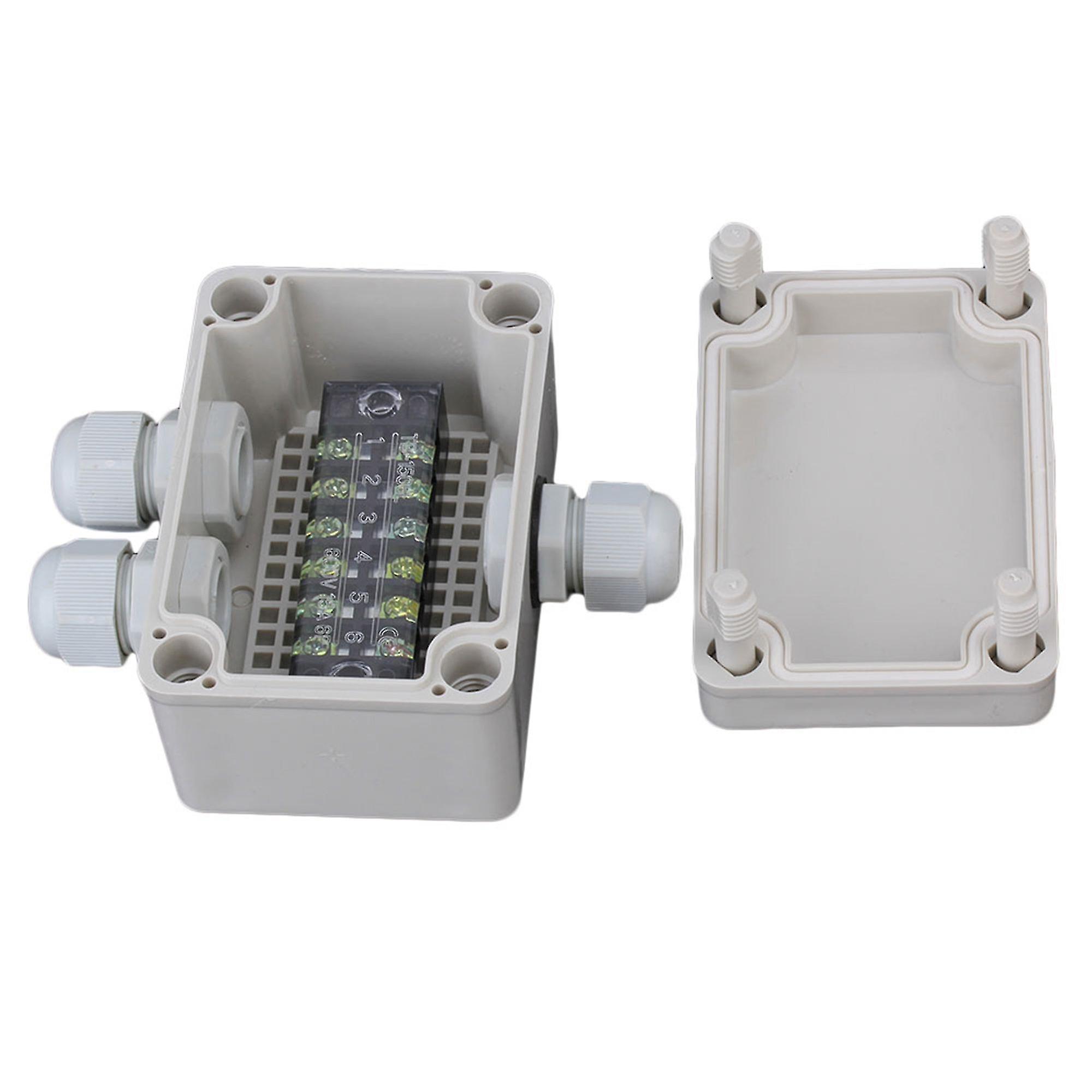Electrical mount boxes brackets 5x plastic waterproof electric project junction box w/ 6 ...